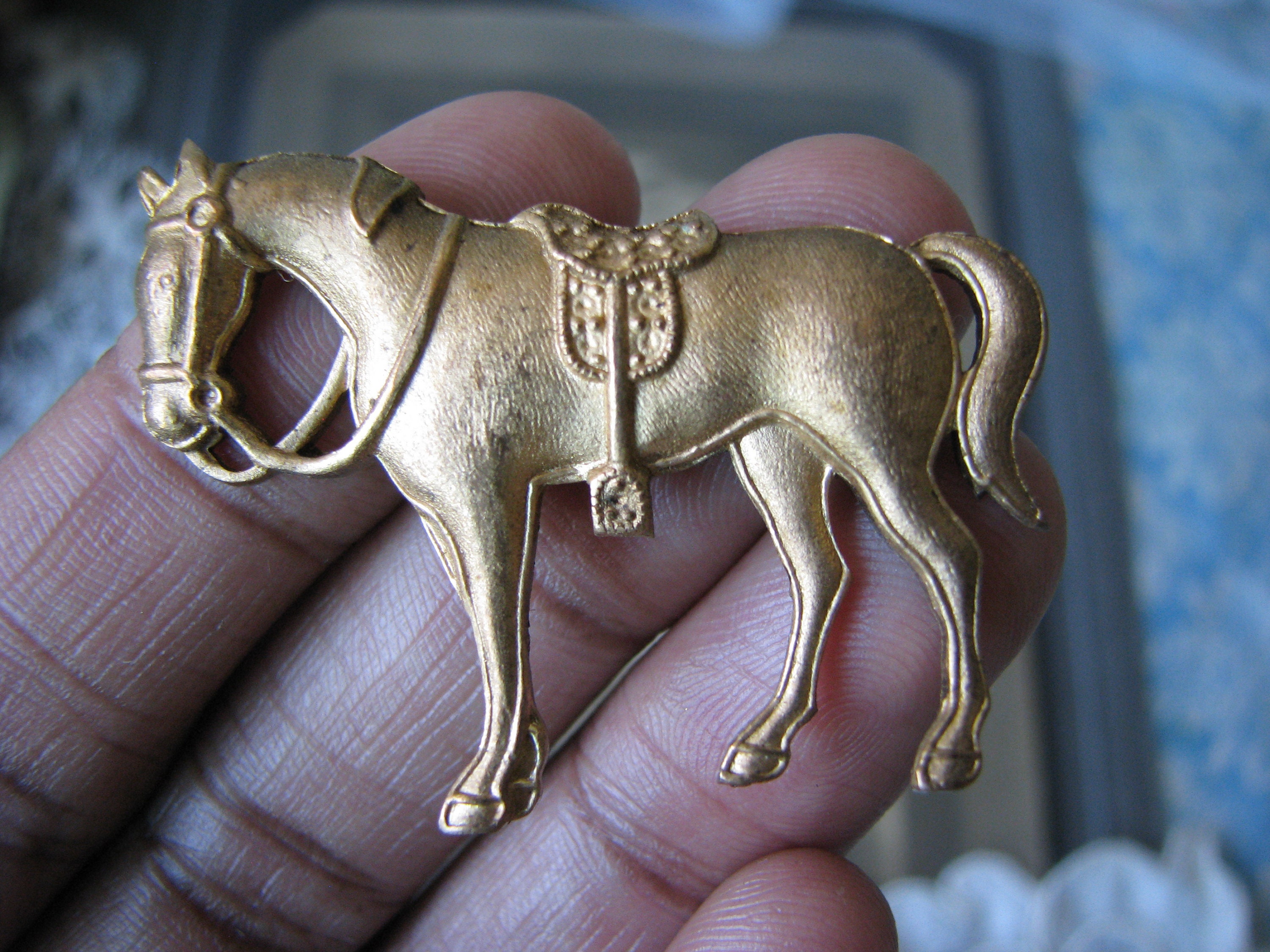 Vintage Brass Stamping, Brass Horse Stamping, Stamped Brass Horse ...