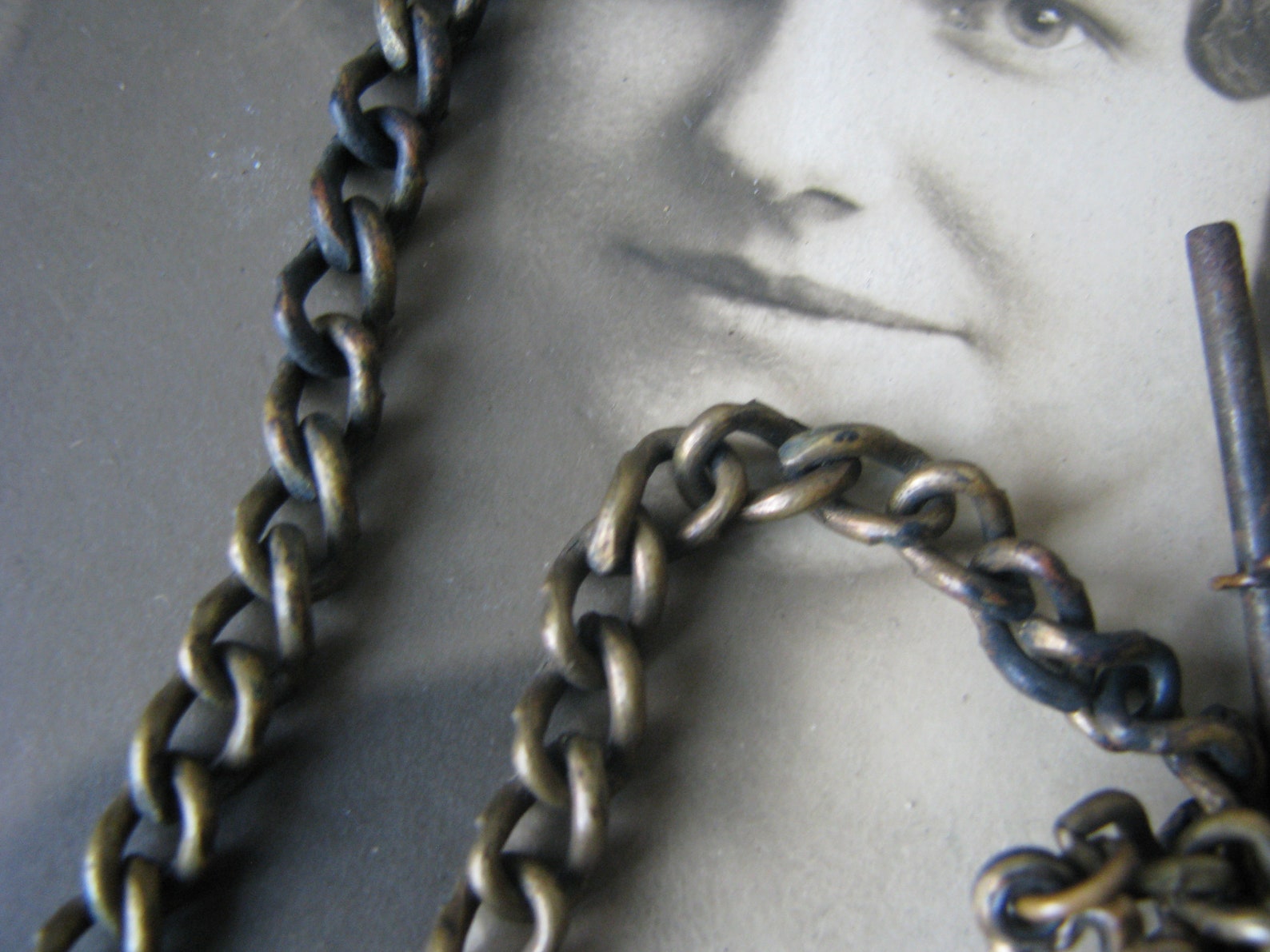 Antique Gold Filled Pocket Watch Fob & Chain, Victorian Pocket Watch ...