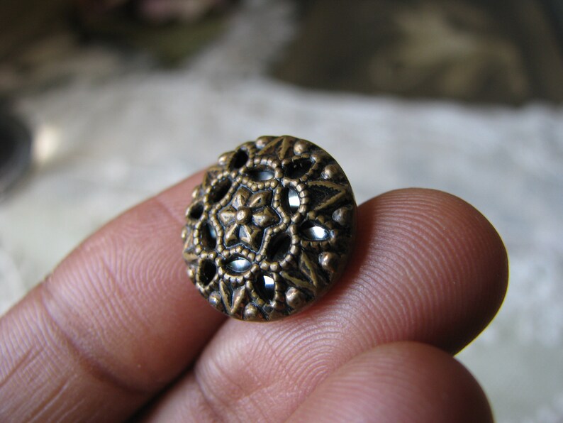Antique Twinkle Button Antique Picture Button Antique - Etsy
