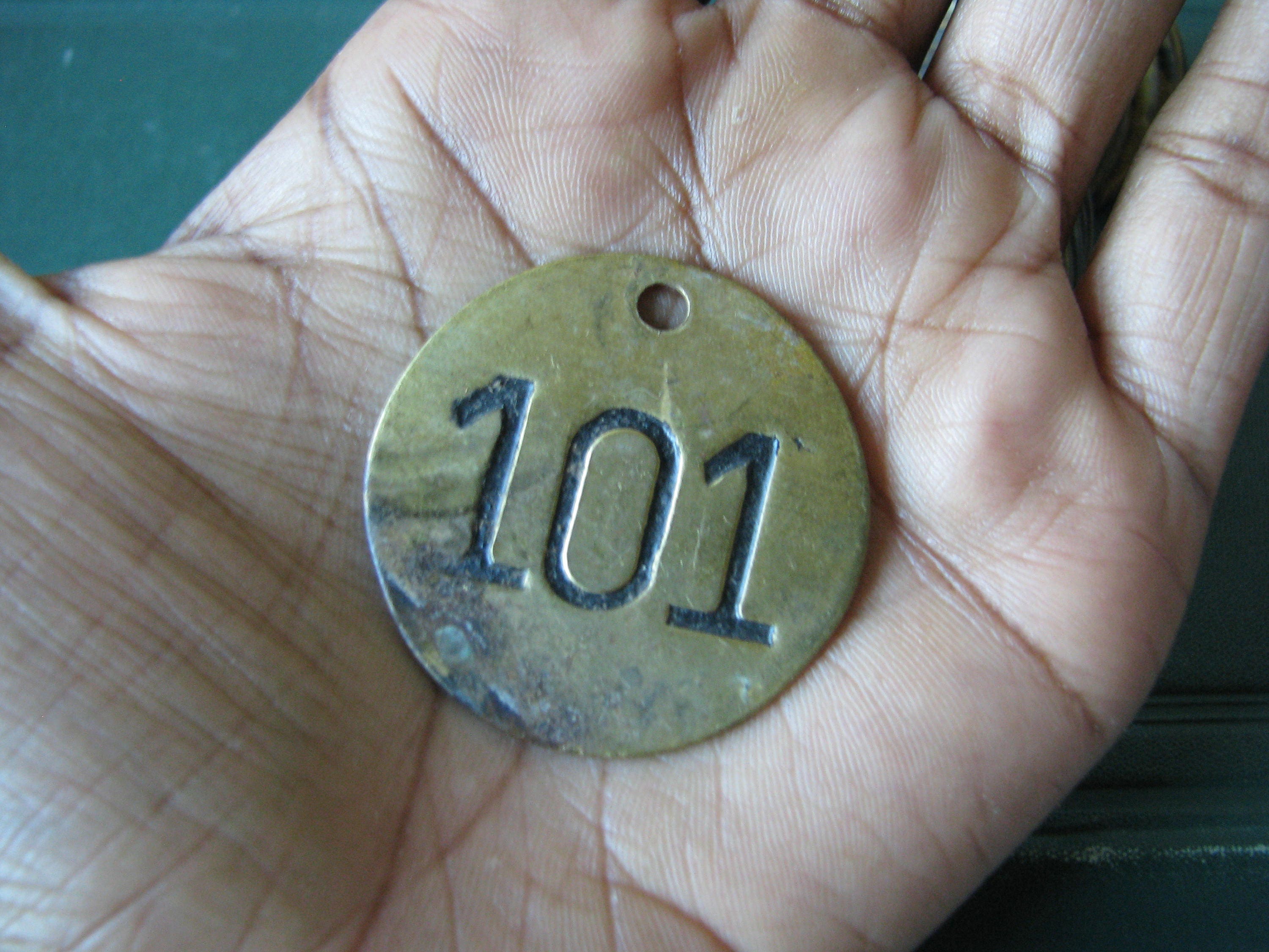 Vintage 1930's Brass Cow Tag Vintage Numbered Cow Tag - Etsy UK