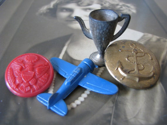 Vintage Found Objects Found Objects Game Pieces Curated I SPY Game ...