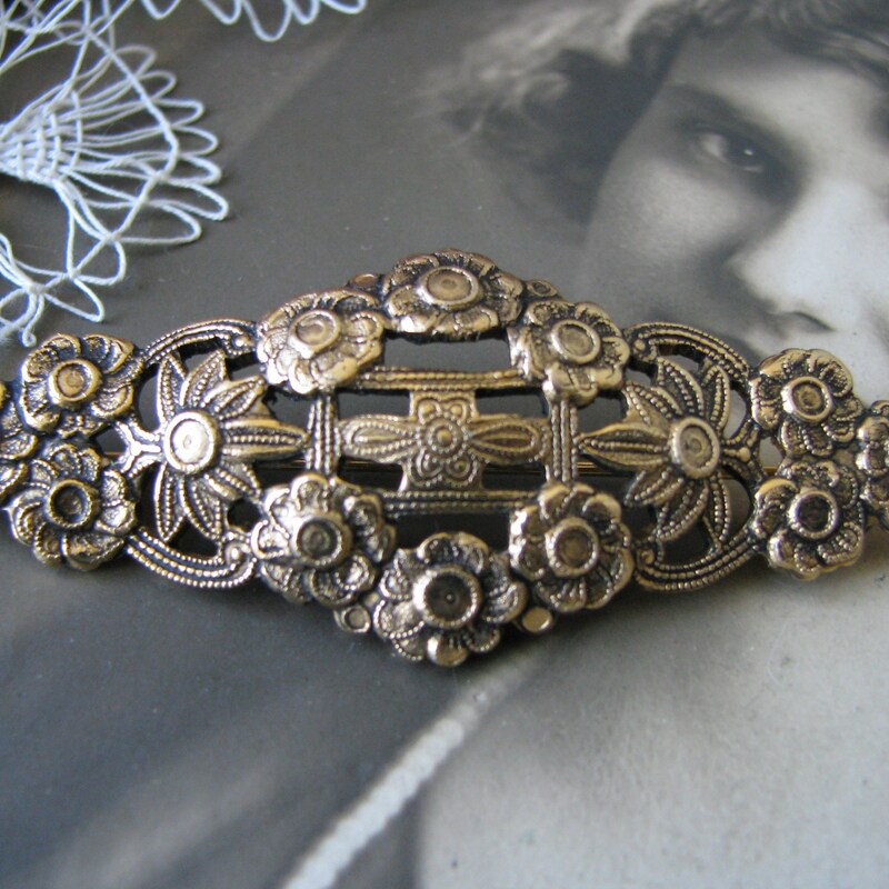 Repousse Brooch - Etsy