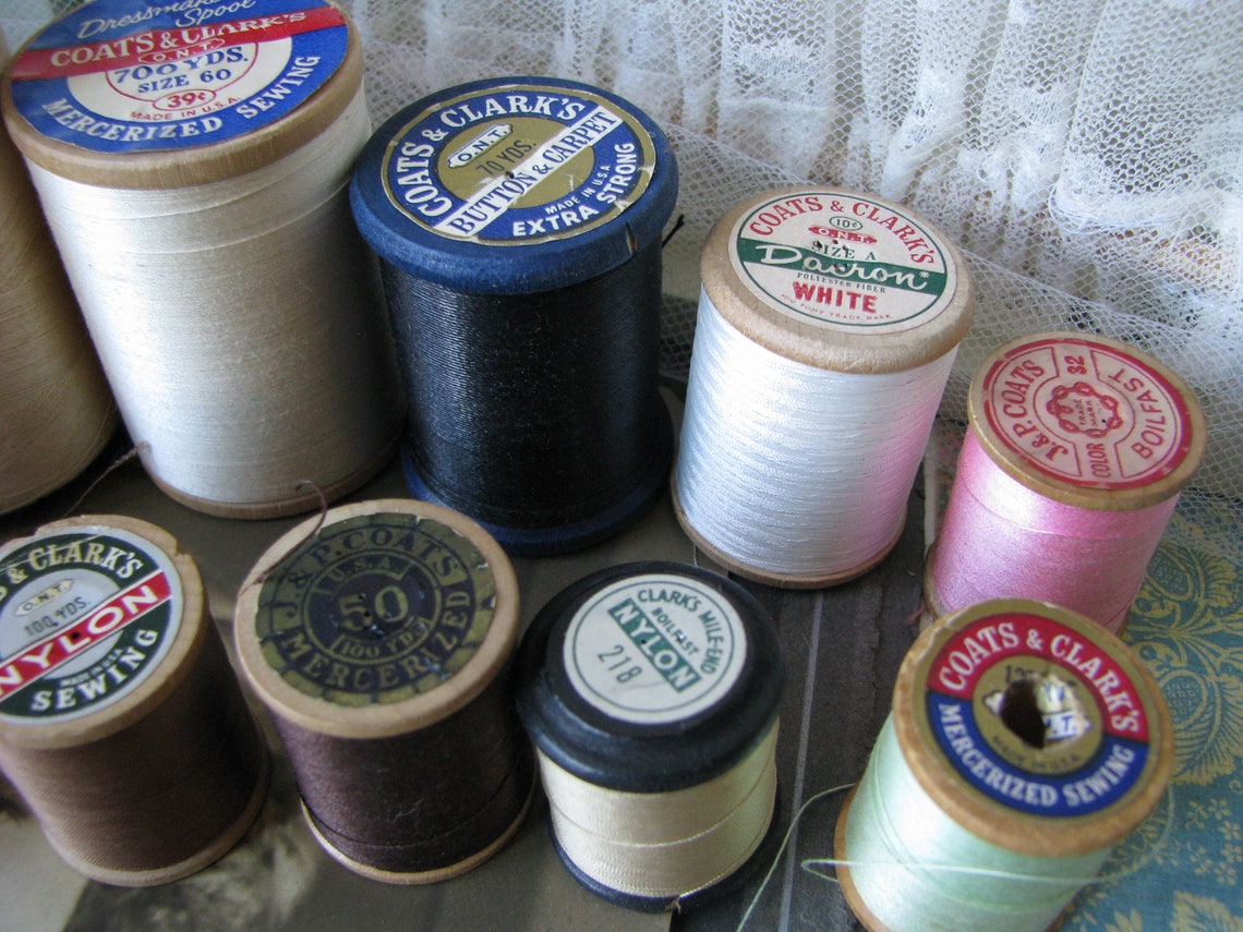 Vintage Thread Vintage Sewing Thread Vintage Thread Spools - Etsy