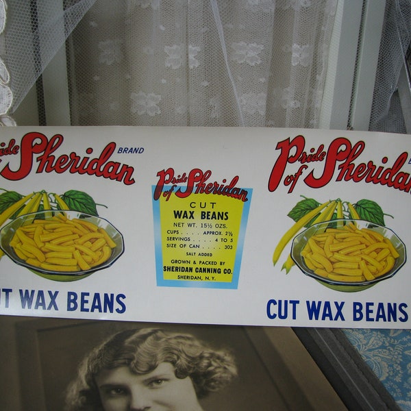 Vintage Beans Label - Etsy