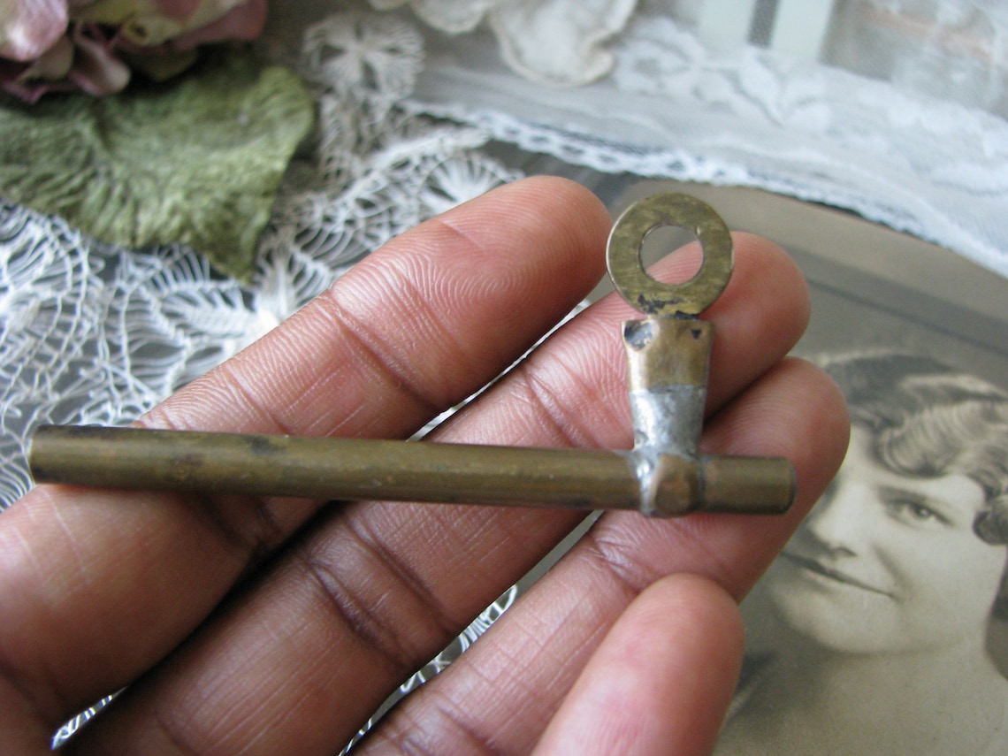 Antique Brass Key Antique Crank Key Antique Clock Key - Etsy