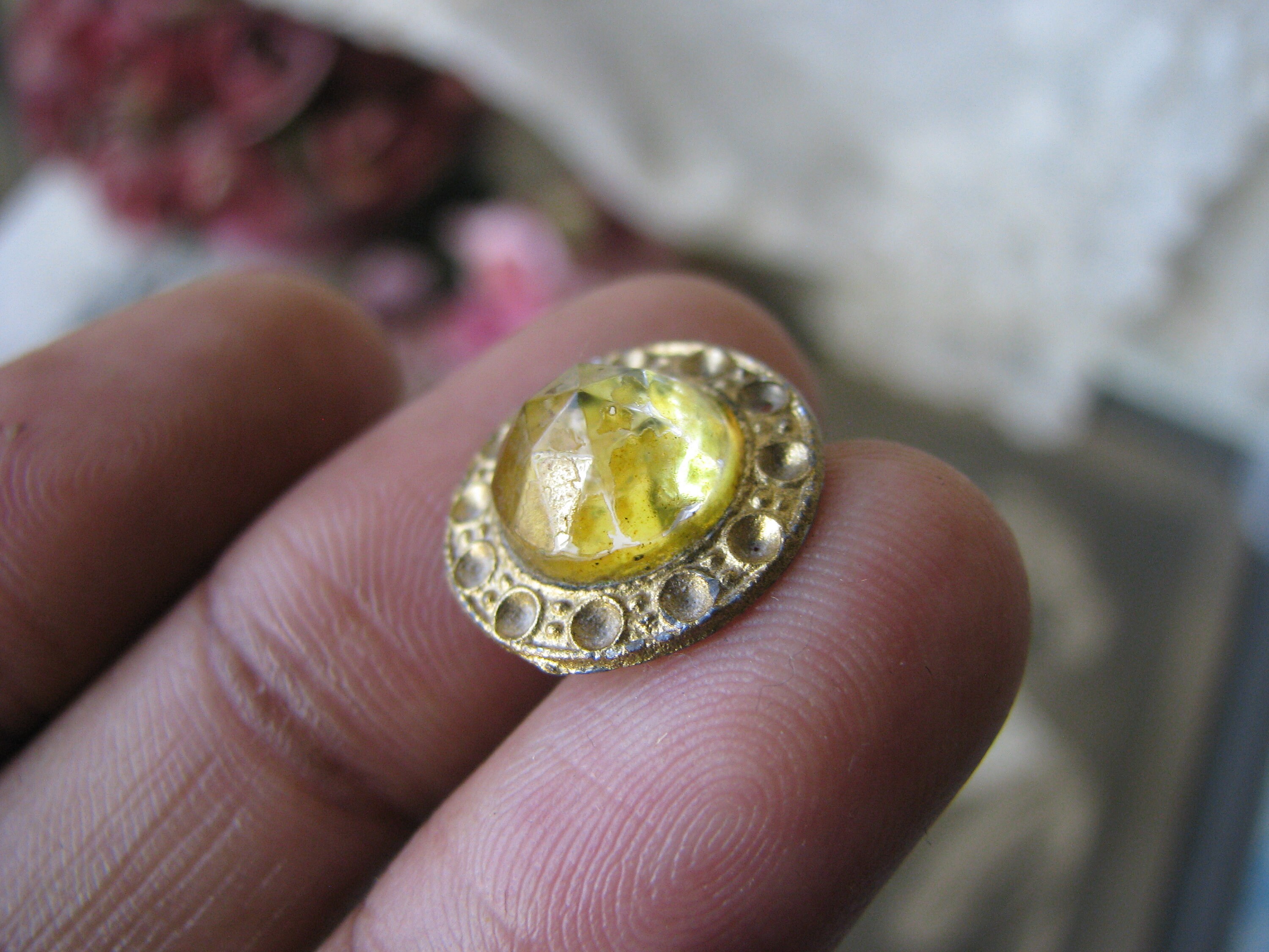 Antique Paste Button Antique Pewter Button Antique Gilt - Etsy