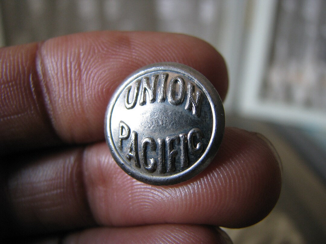 Antique Union Pacific Button, Railroad Uniform Button, Antique Uniform ...