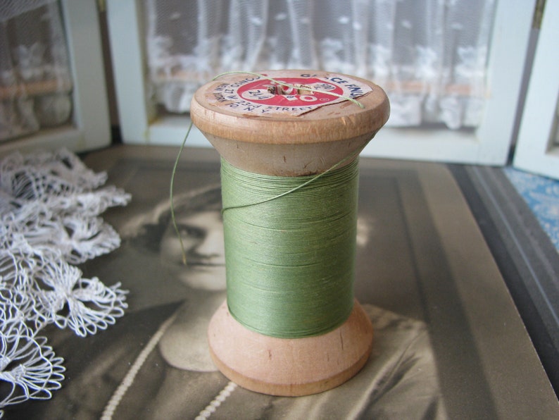 Antique Spool of Thread Large Antique Spool Antique Wooden | Etsy