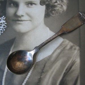 Antique Mustard Spoon, Silver Plate Mustard Spoon, Silver Plate Spoon ...