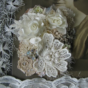 Wedding Lace Collage, Wedding Album Decor, Antique Lace Collage ...