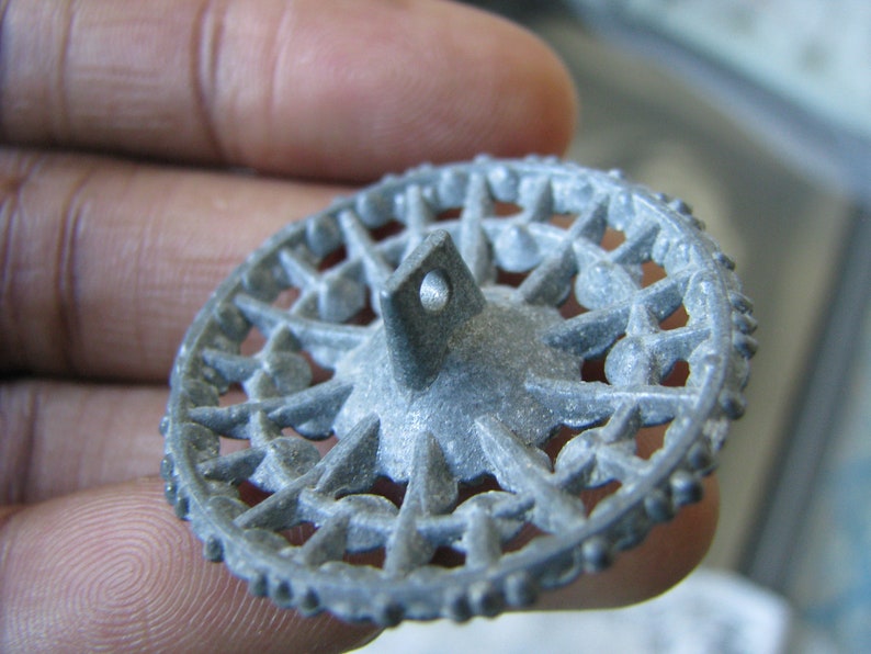 Antique Openwork Button Large Pewter Button Antique Paste - Etsy