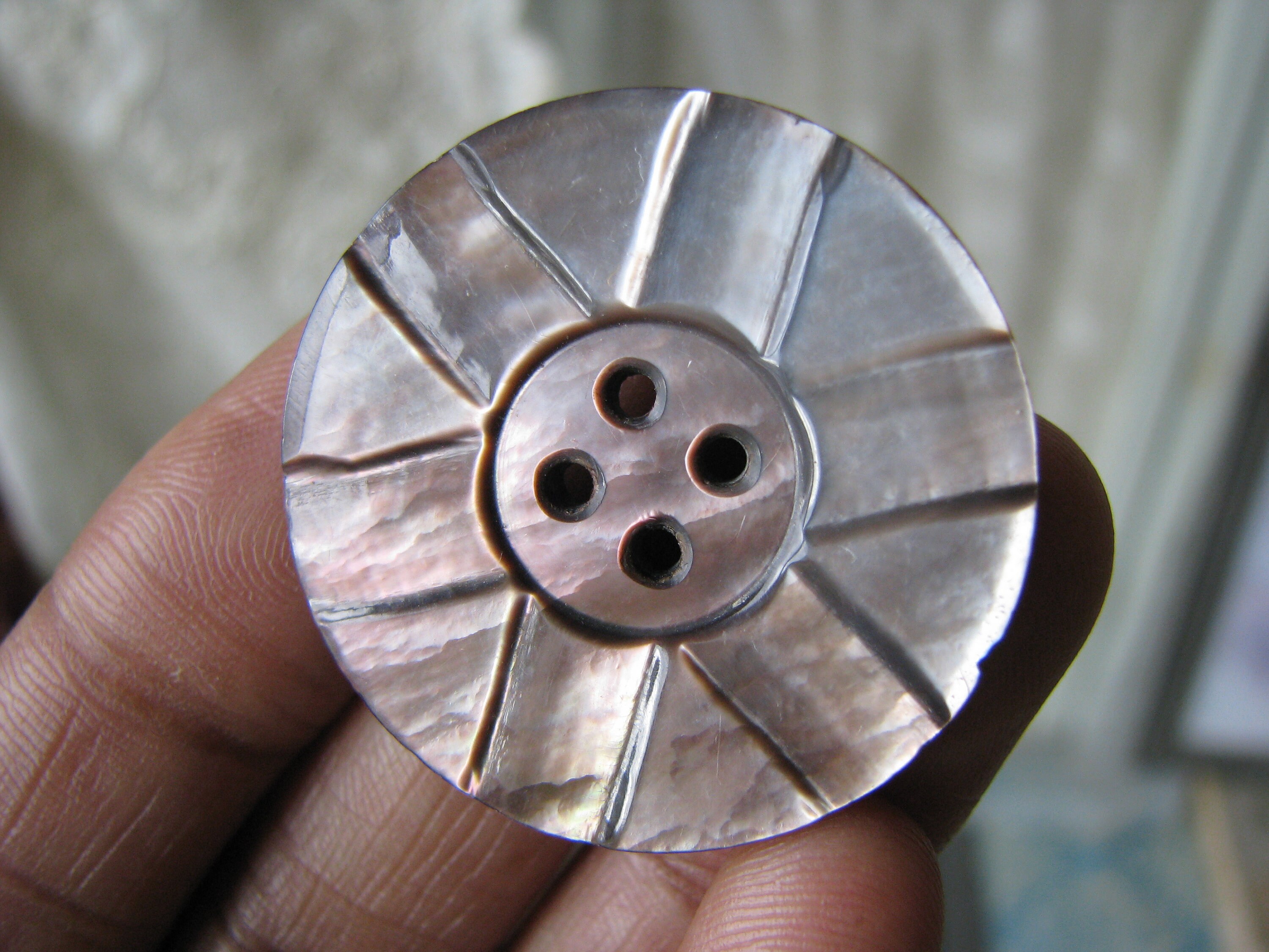 Antique Carved Shell Button Antique Mother Of Pearl Button | Etsy