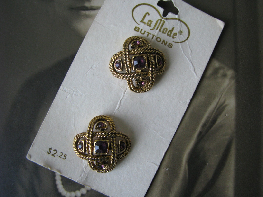 Vintage La Mode Buttons, Vintage French Buttons, Vintage Buttons on ...