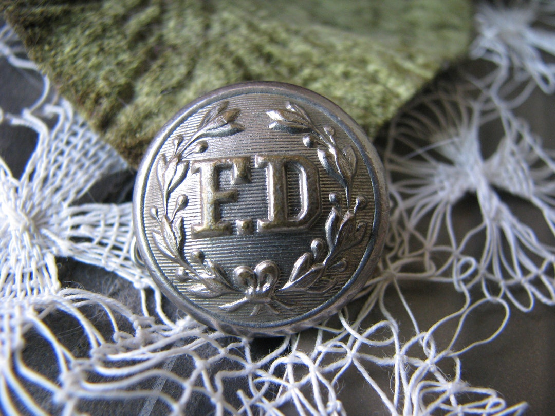 Antique Fire Department Button, Antique Uniform Button, Superior ...