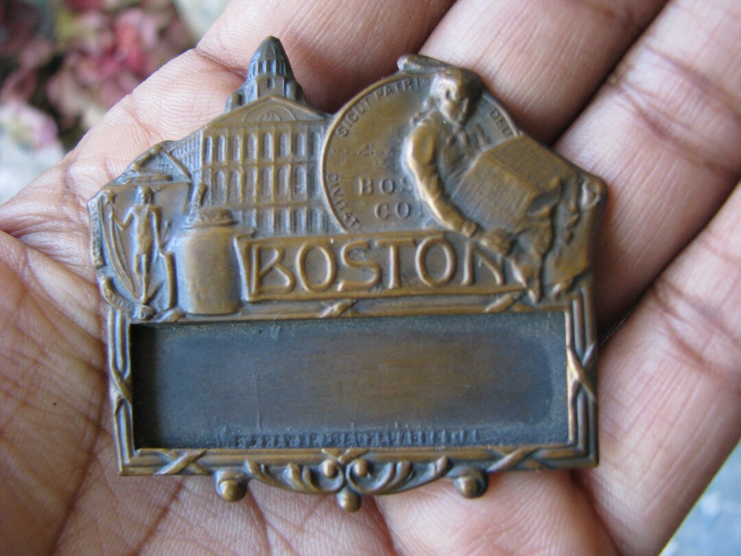 Antique Secretary Pin, Boston Capitol Secretary Badge, Secretary Name ...