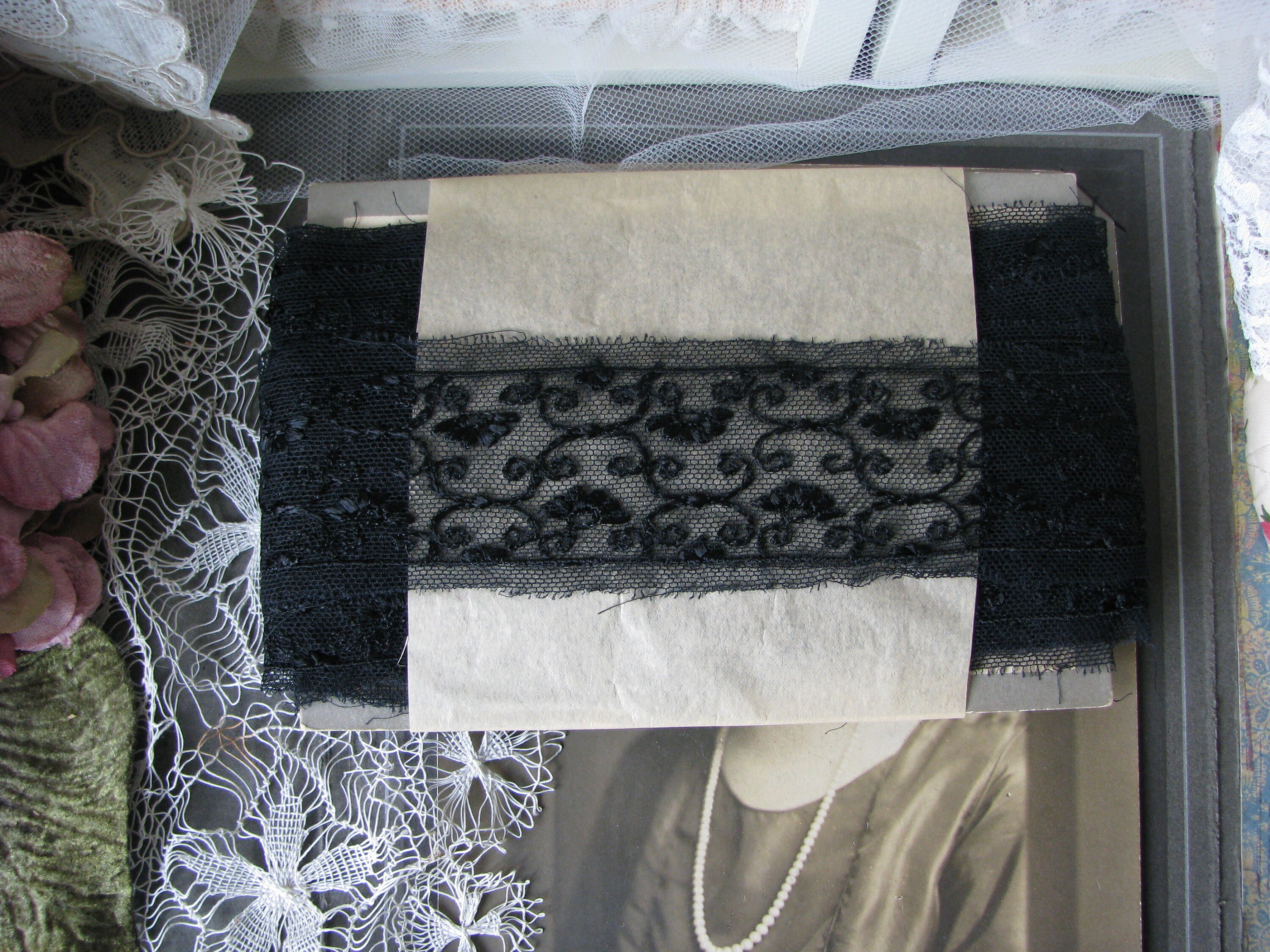 Antique Black Lace Antique Mourning Lace Point De Gauze Lace | Etsy