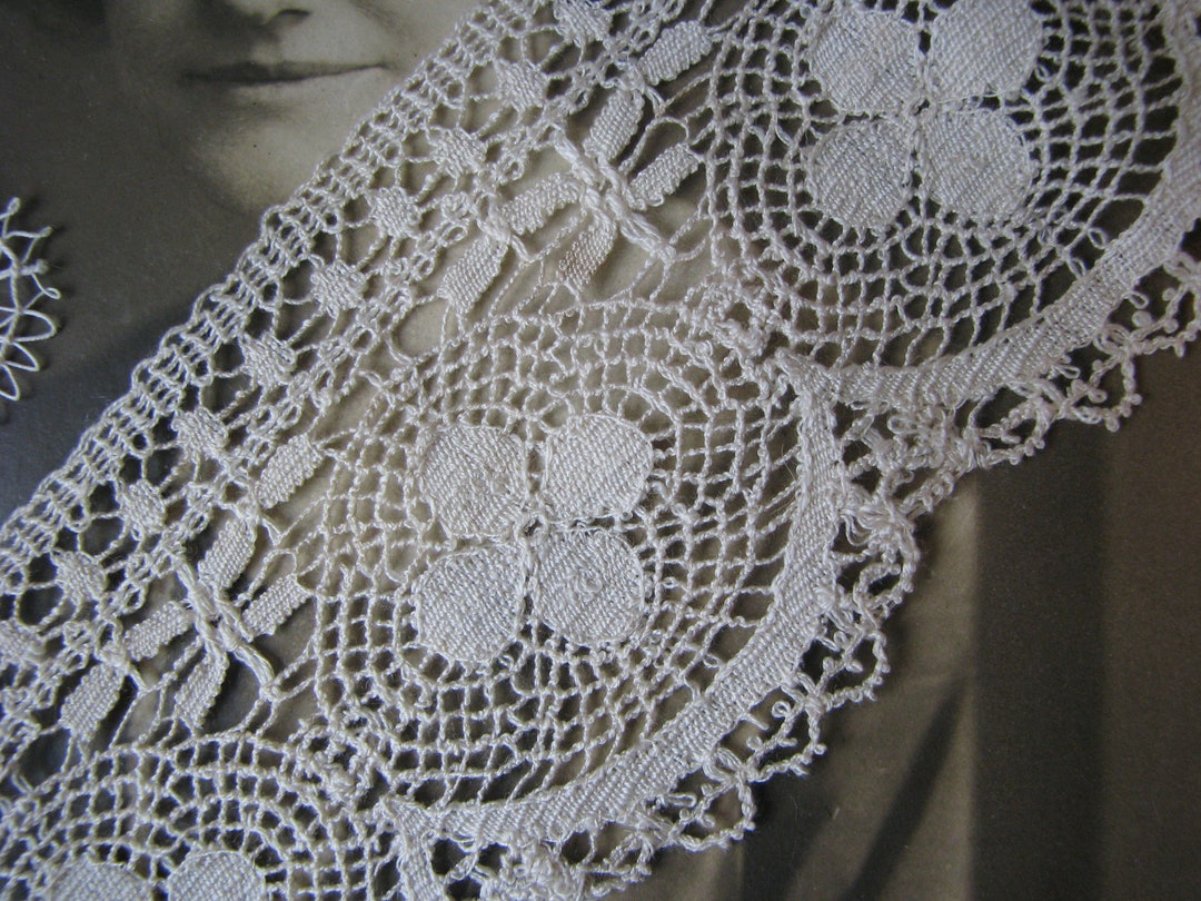 Antique Lace Trim, Nottingham Lace Trim, Cream Lace Trim, Floral Lace ...