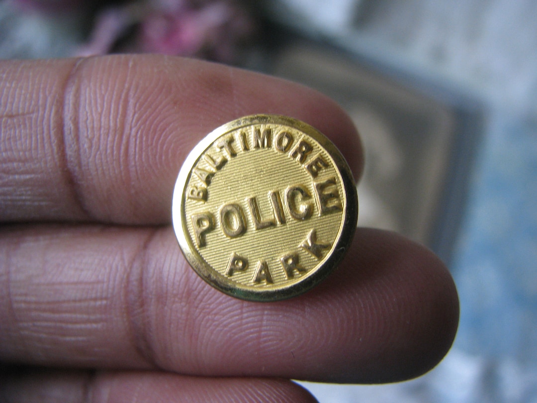Antique Police Button, Vintage Work Button, Antique Uniform Button ...