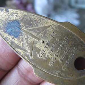General Motors Key Fob, Vintage GM Key Fob, Chevrolet Key Fob, Vintage ...