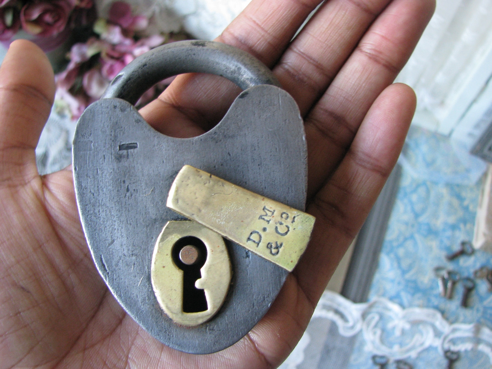 Antique Heart Padlock Large Antique Padlock Antique - Etsy