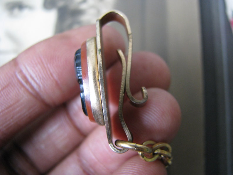 Antique Pocket Watch Chain Pocket Watch Clip Cameo Pocket - Etsy