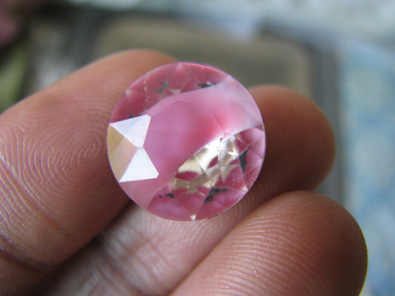 Large Vintage Mottled Glass Jewel, Vintage Art Glass Jewel, Vintage Two ...