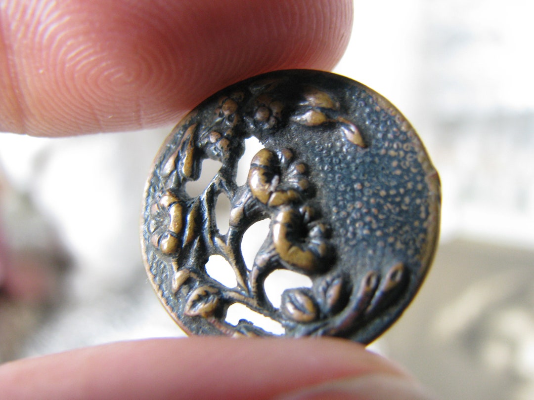 Antique Picture Button, French Antique Button, Antique French Button ...