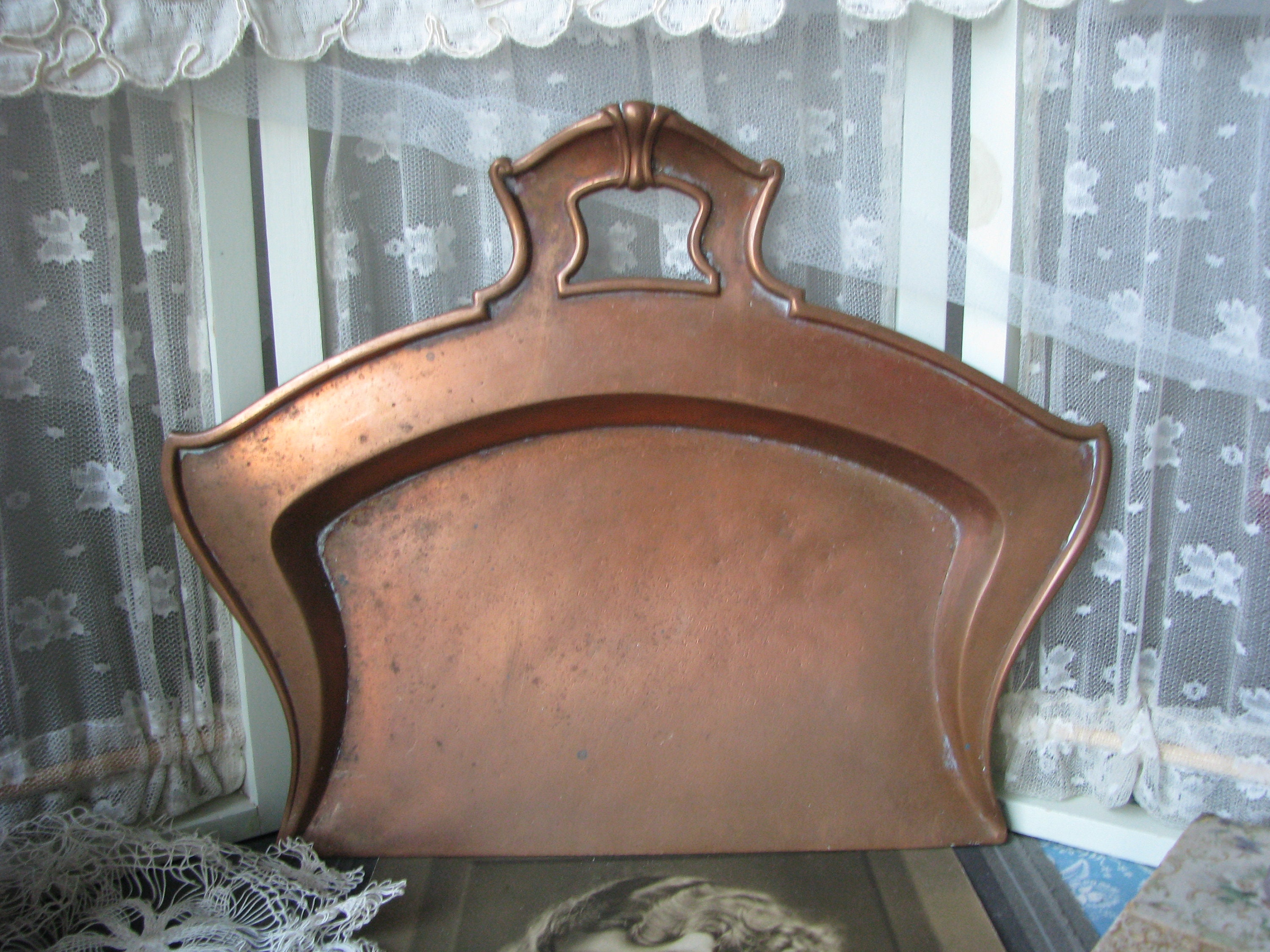 Antique Copper Crumb Tray, Manning Bowman, Arts & Crafts Silent Butler ...