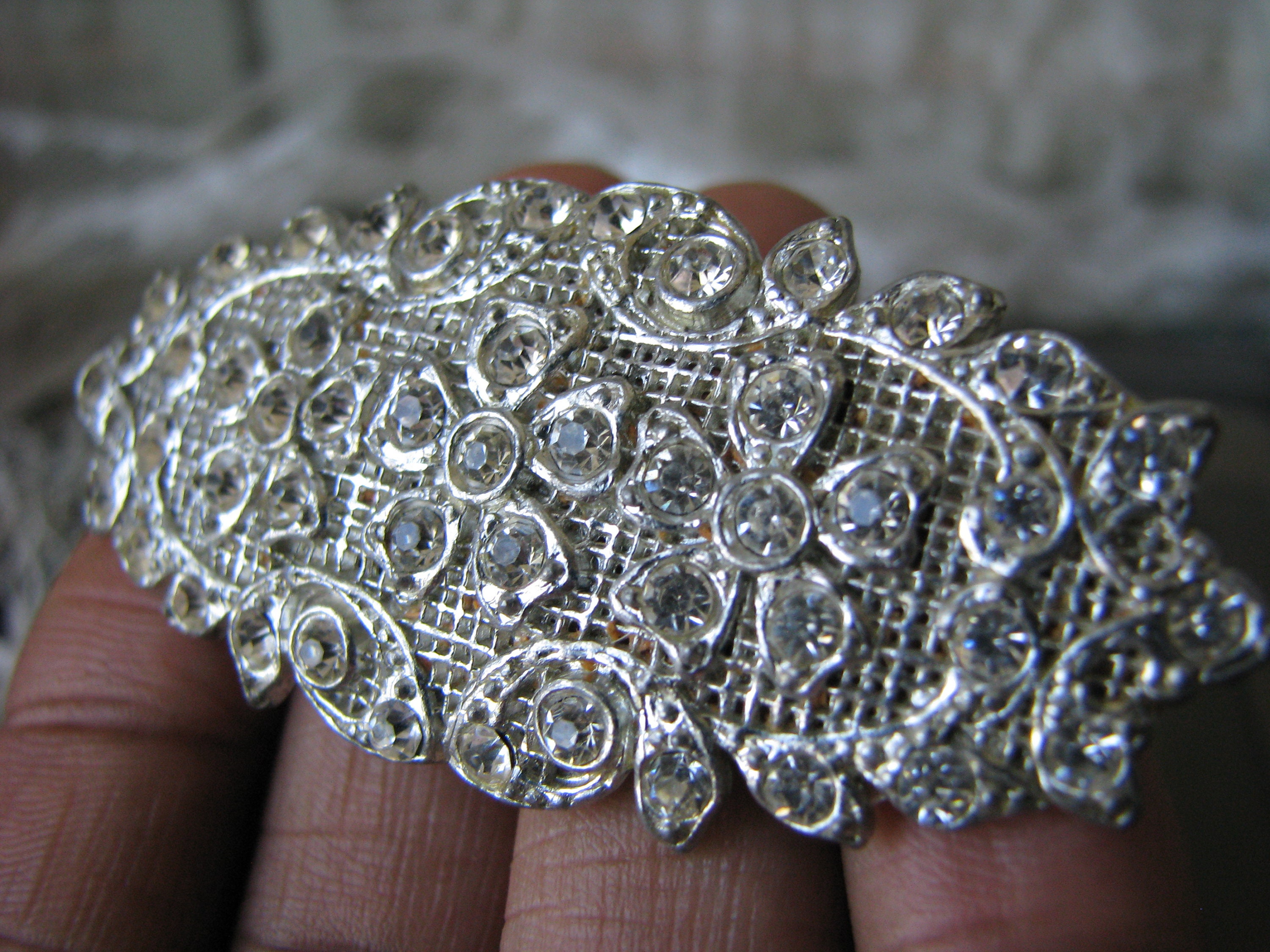 Art Deco Paste Brooch Vintage Paste Brooch Art Deco Wedding | Etsy