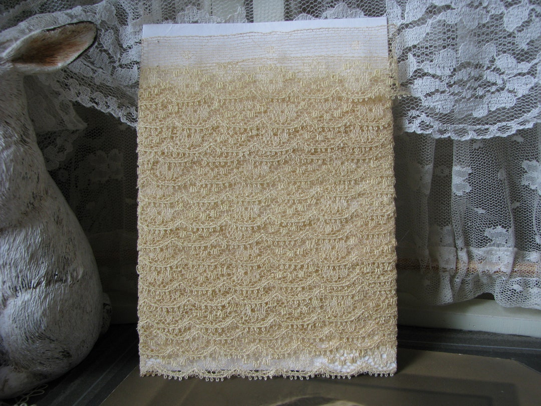Antique Lace Trim, Nottingham Lace Trim, Cream Lace Trim, Floral Lace ...