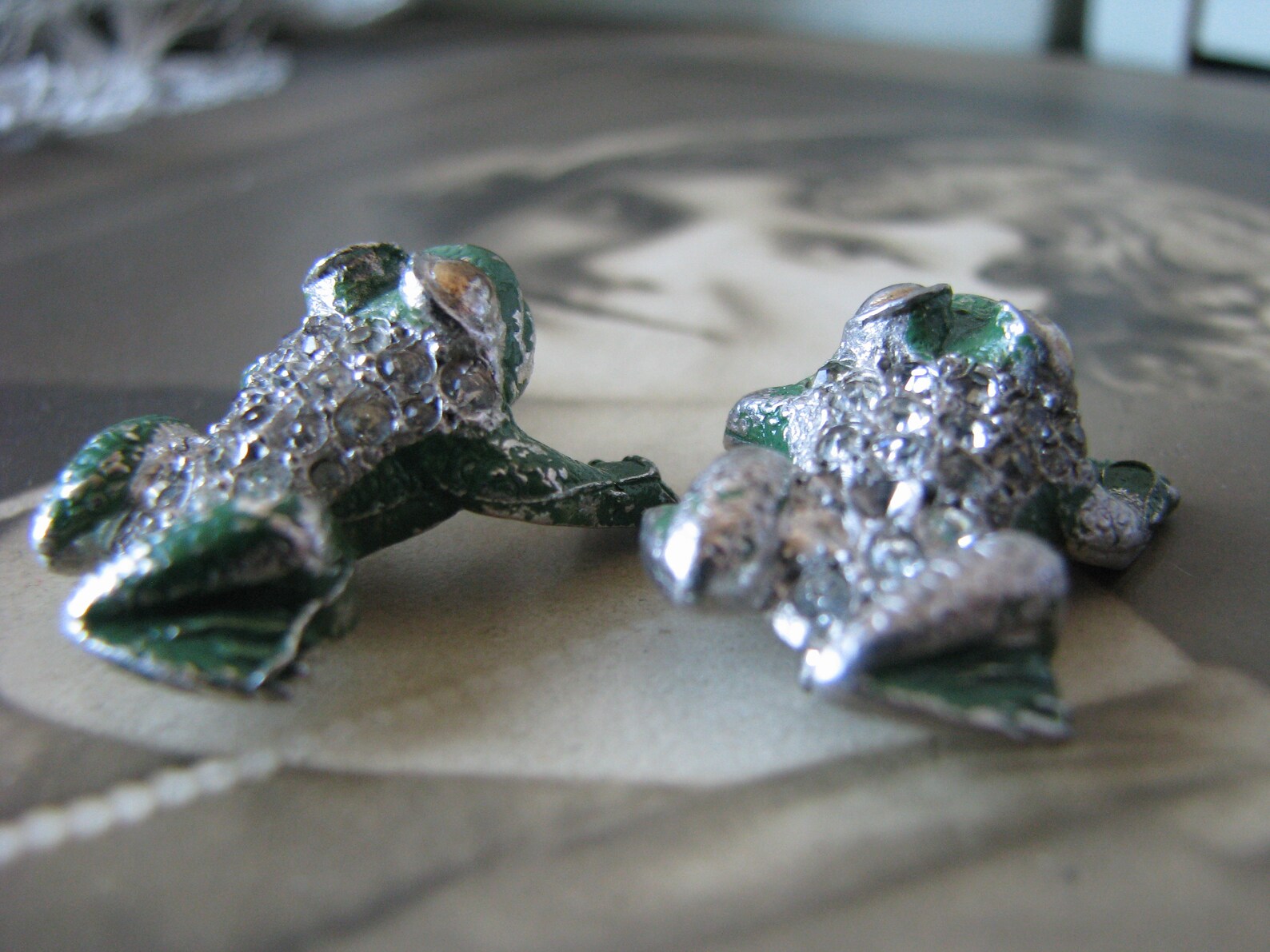 Art Deco Shoe Pins Paste Shoe Pins Frog Shoe Pins Art Deco | Etsy