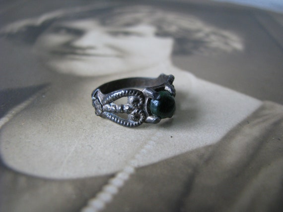 Antique Baby Ring, Victorian Baby Ring, Antique Tin C… - Gem