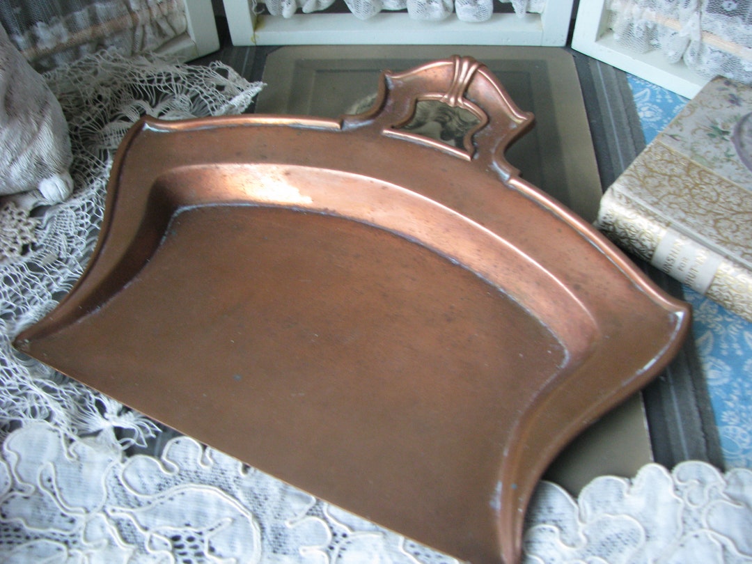 Antique Copper Crumb Tray, Manning Bowman, Arts & Crafts Silent Butler ...