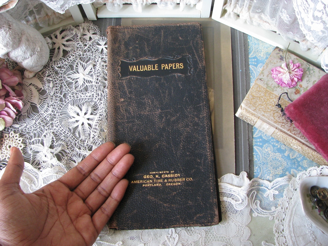 Antique Leather Folder Antique Document Folder Leather - Etsy