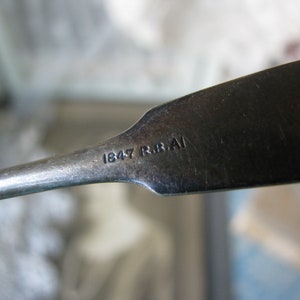 Antique Mustard Spoon, Silver Plate Mustard Spoon, Silver Plate Spoon ...