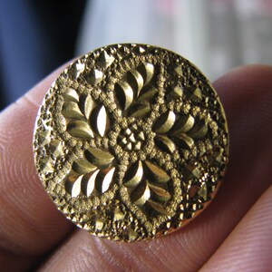 Antique Golden Age Button, Gold Gilt Button, Antique Victorian Button ...