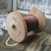 Antique Spool of Thread, Large Antique Spool, Antique Wooden Spool ...