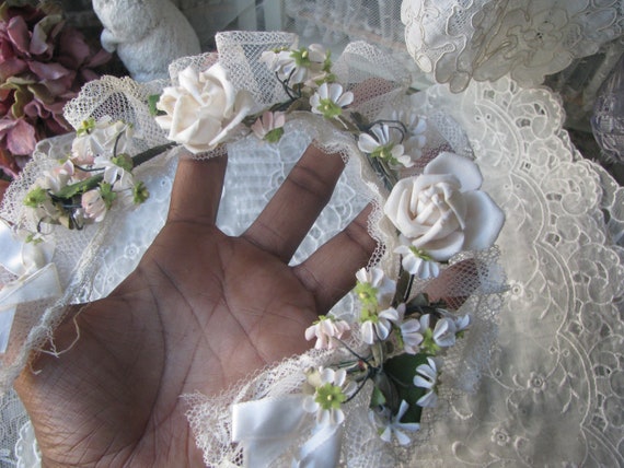 Vintage Wedding Crown, Vintage Floral Crown, Floral H… - Gem