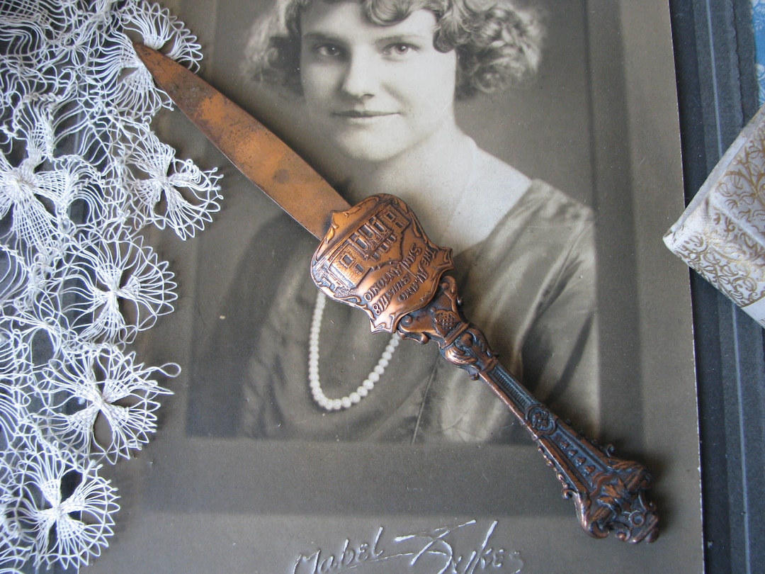 Antique Alamo Copper Letter Opener, Wax Seal Breaker - Etsy