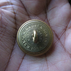 Antique Fire Department Button, Antique Brass Uniform Button, J. R ...