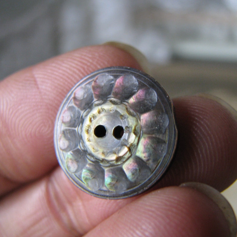 Carved Mother of Pearl Buttons - Etsy