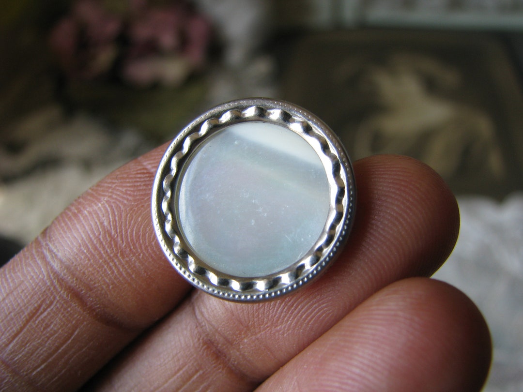 Antique Shell Button, Antique Mother of Pearl Button, Antique Sewing ...