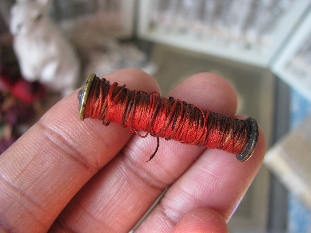 Antique Thread Winder, Antique Spool Bobbin, Victorian Bobbin Winder ...