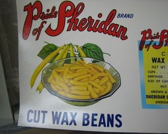 Canned Beans Label - Etsy