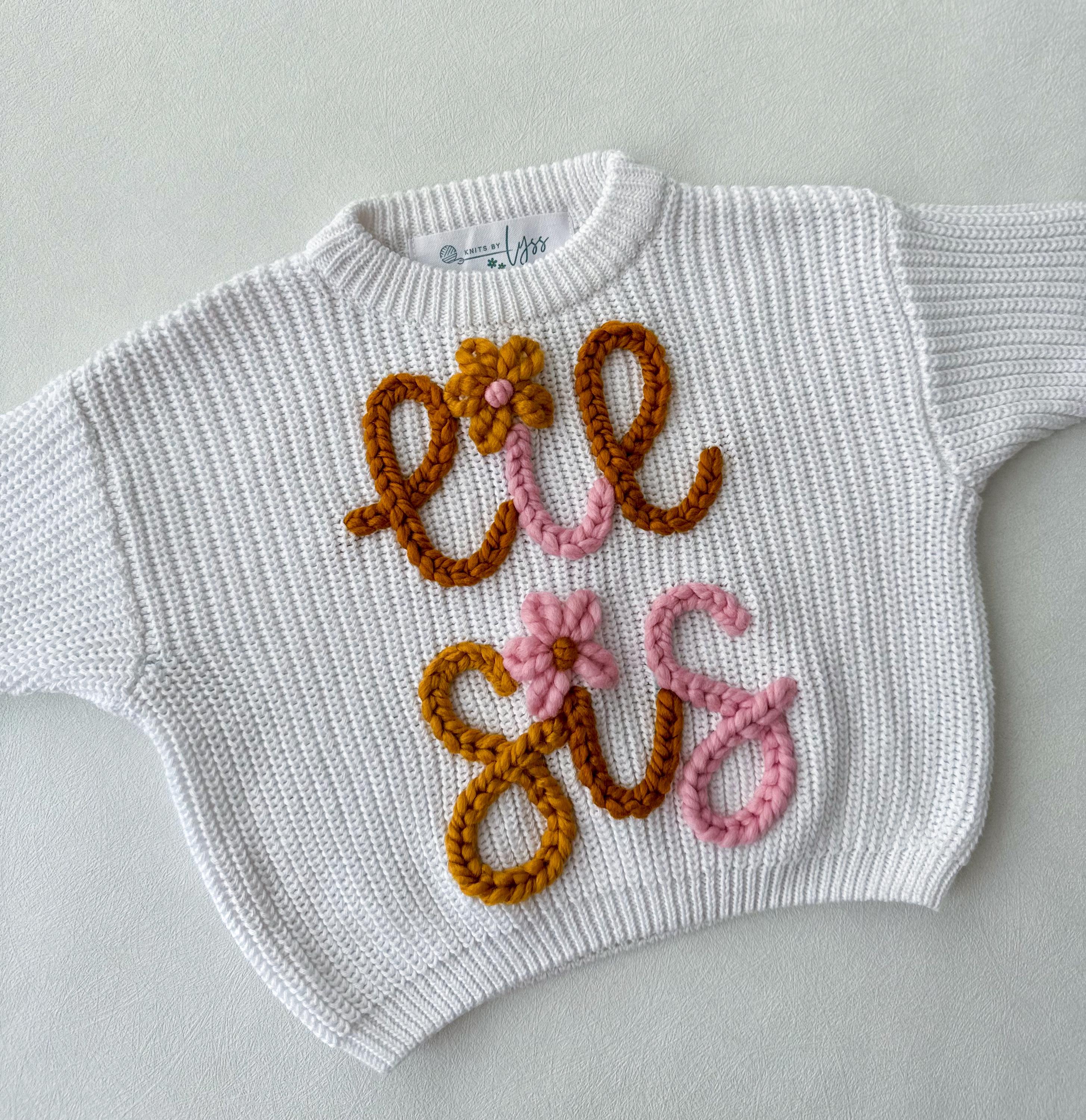 Hand Embroidered Big Sibling Sweaters, Big Sister Little Sister Sweater ...