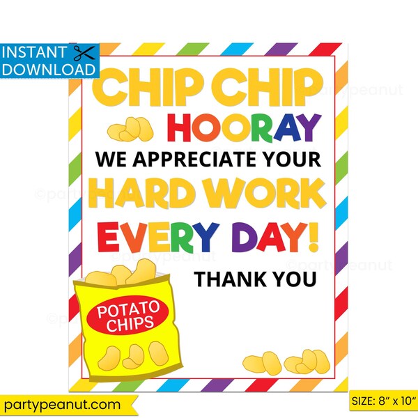 Potato Chips Flyer - Etsy