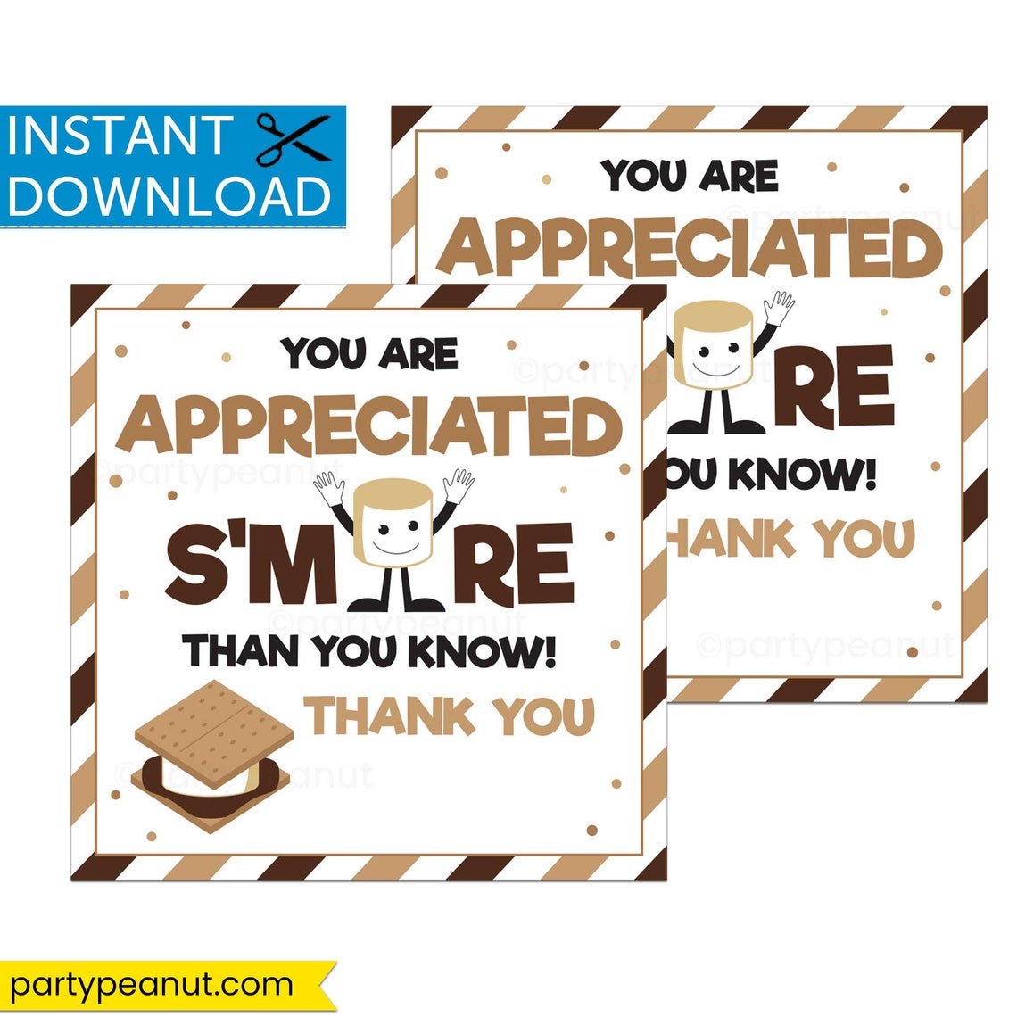 Smore Appreciation Tags Teacher Gift Tags Smore Teacher - Etsy