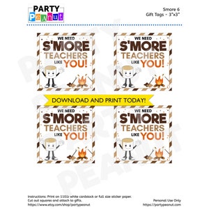 Teacher Appreciation Tags, Teacher Gift Tag, Teacher Thank You Tag ...