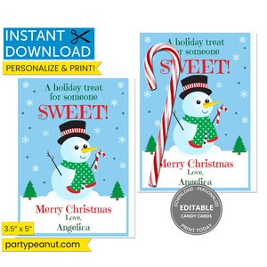 Candy Cane Holder, Printable, Candy Cane Favors, Christmas Tags ...