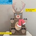 Reindeer Gift Tower Reindeer Gift Wrap Stackable Christmas - Etsy UK